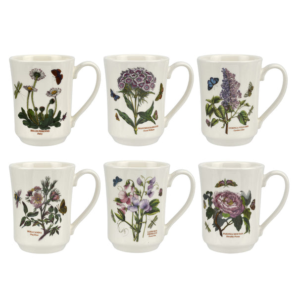 Botanic Garden - Set of 6 Flared Tankard Mugs - 390ml – HOUSE OF ...