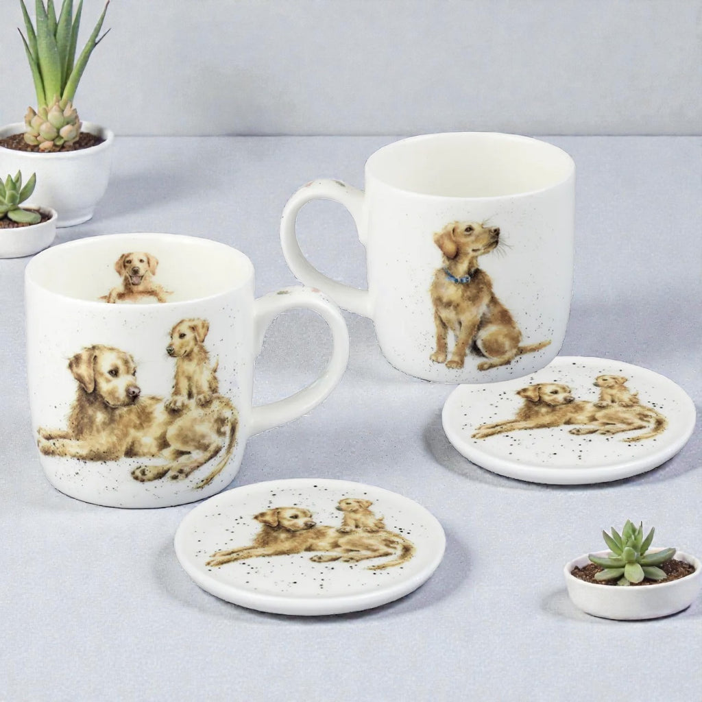 NEW - Wrendale Mug & Coaster Set - Devotion Labrador Dogs – HOUSE OF ...